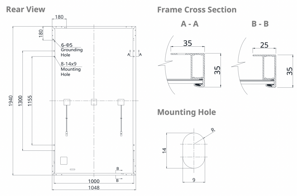 Canadian Solar 390W mono split black frame black backsheet, 1000V ...