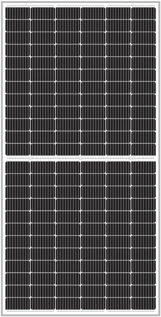 Znshine 455w Mono Split Bifacial Silver Frame Clear Backsheet 1500v, 1200mm MC4 - Kinect Solar